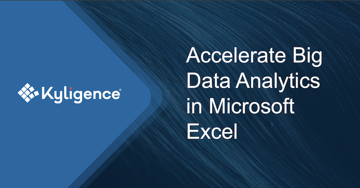Big Data Excel Analytics How To Analyze Big Data In Excel